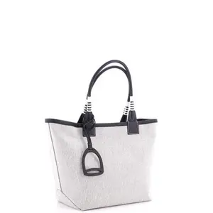 Hermès Sac Steeple Tote Toile With Leather 28