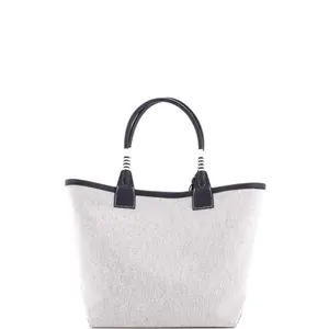 Hermès Sac Steeple Tote Toile With Leather 28