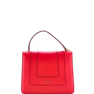 BVLGARI Serpenti Forever Top Handle Bag Leather Medium