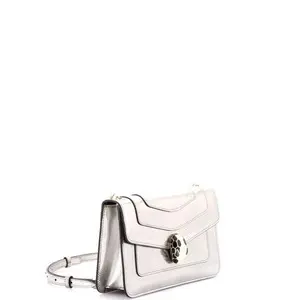 BVLGARI Serpenti Forever Shoulder Bag Metallic Leather Small