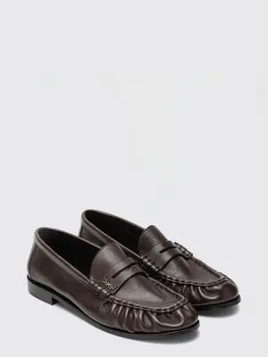 Saint Laurent Calfskin Leather Loafers