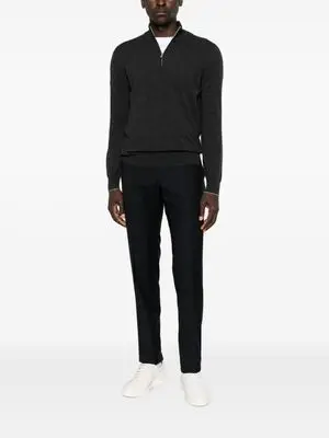 Brunello Cucinelli Dark Grey Cashmere Turtle-neck Sweater