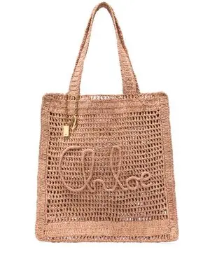 Chloé CHLOE Woven Tote Bag Multicolor