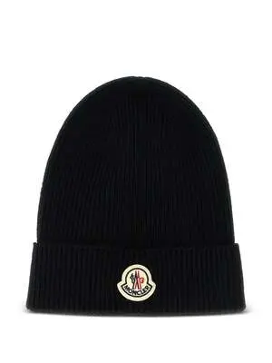 Moncler Logo Wool Beanie