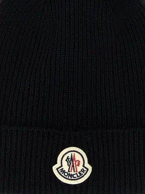 Moncler Logo Wool Beanie