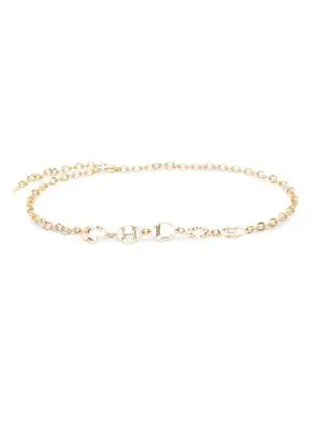 Chloé Chloé Chain Logo Belt Multicolor