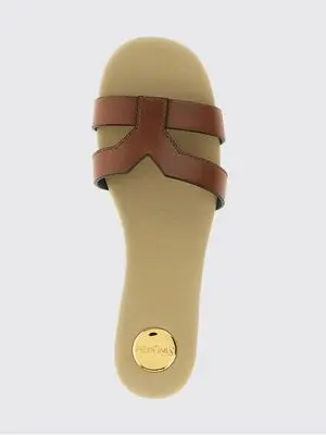 Saint Laurent Heeled Sandal - Brown