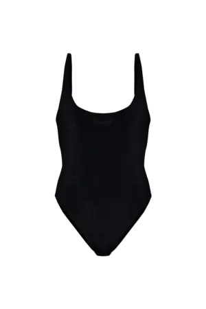 Dsquared2 Asymmetric One-piece Swimsuit With Tie Detail - Black