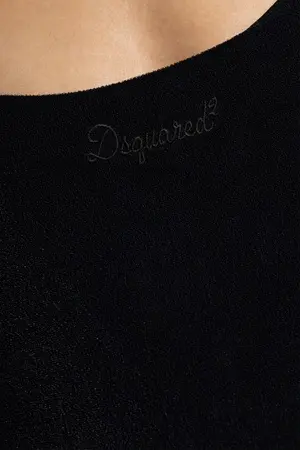 Dsquared2 Asymmetric One-piece Swimsuit With Tie Detail