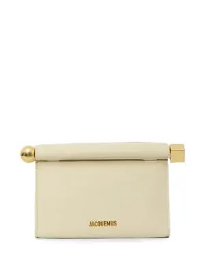 Jacquemus JACQUEMUS Le Sac Rond Carré Leather Clutch Multicolor