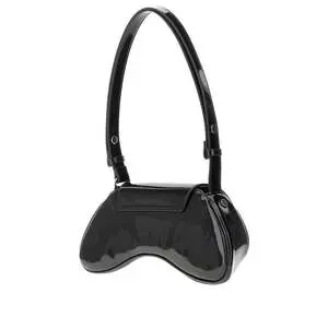DIESEL® Glossy Faux Leather Bag - Black