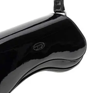 DIESEL® Glossy Faux Leather Bag - Black