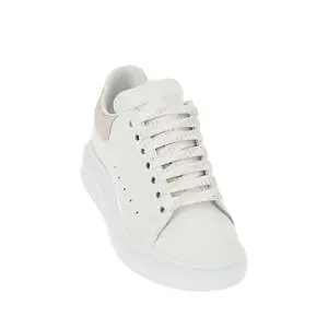Alexander McQueen Leather Oversize Sneakers - White