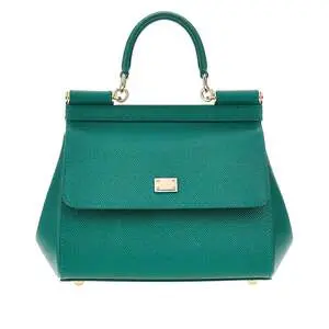 Dolce & Gabbana Dauphine Leather Medium 'sicily' Bag - Green