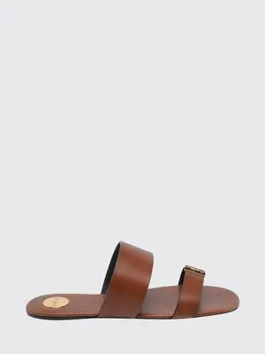 Saint Laurent Heeled Leather Sandals - Brown