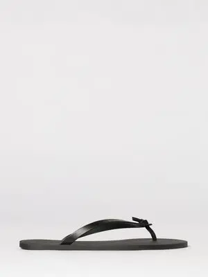 Saint Laurent Rubber And Textile Thong Sandals