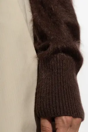 Sportmax Agio' Cropped Cashmere Turtleneck Sweater