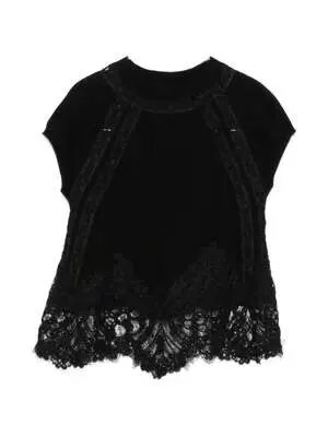 ERMANO SCERVINO Ermanno Scervino Cashmere Lace Top - Multicolor