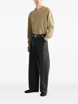LEMAIRE Cashmere V-neck Sweater - Multicolor