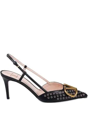 Valentino Garavani Vlogo Signature Leather Pumps - Multicolor