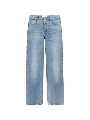 AMI Paris Large Fit Denim Jeans - Multicolor