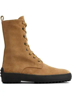 TOD'S Suede Lace-up Boots - Multicolor