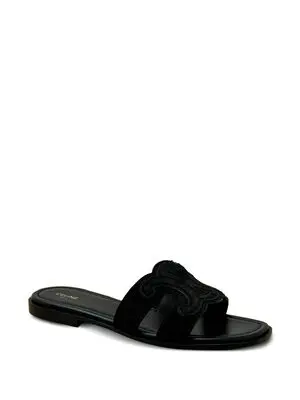Celine Marina Suede Leather Sandals - Multicolor