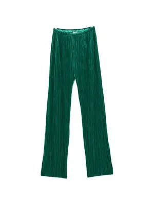 FORTE_FORTE Pleated Satin Trousers - Multicolor
