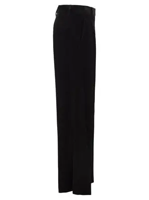 Brunello Cucinelli Wide-leg Corduroy Trousers - Black