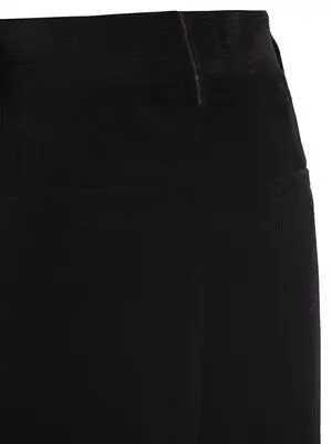 Brunello Cucinelli Wide-leg Corduroy Trousers - Black