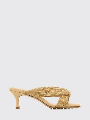 Bottega Veneta Heeled Sandal Beige - Cream