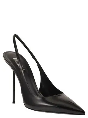 Paris Texas Lidia Slingback 105 Patent Leather Pumps - Black