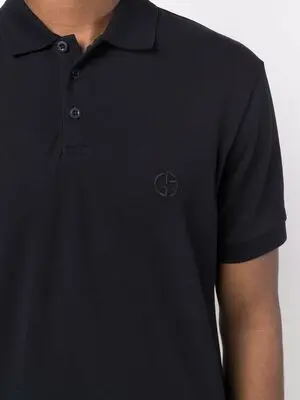 Giorgio Armani Logo Cotton Polo Shirt