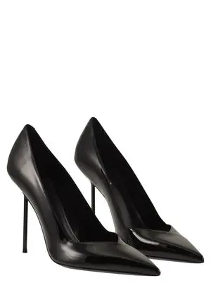 Paris Texas Lidia Pump 105 Patent Leather Stiletto Pumps - Black