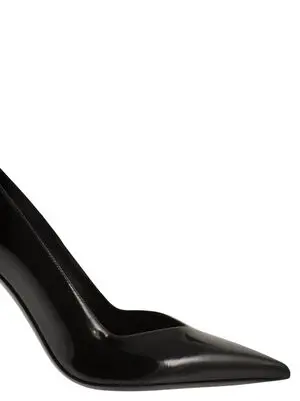 Paris Texas Lidia Pump 105 Patent Leather Stiletto Pumps - Black