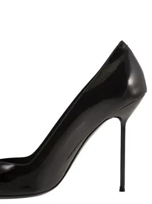 Paris Texas Lidia Pump 105 Patent Leather Stiletto Pumps - Black