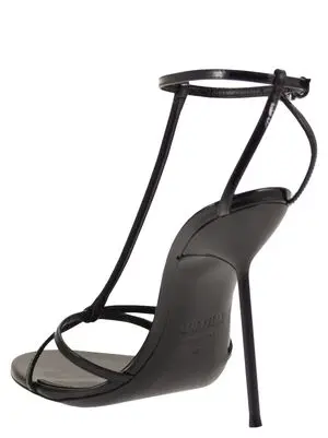 Paris Texas Lidia Patent Leather T-strap Stiletto Sandals