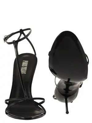 Paris Texas Lidia Patent Leather T-strap Stiletto Sandals