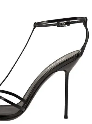 Paris Texas Lidia Patent Leather T-strap Stiletto Sandals