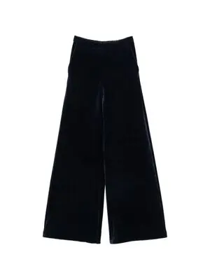 FORTE_FORTE Velvet Wide Leg Trousers - Multicolor