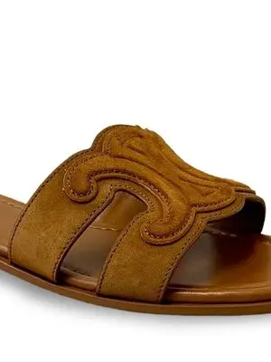 Celine Marina Suede Leather Sandals - Multicolor