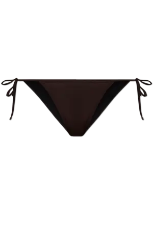 Dsquared2 High Cut Bikini Bottoms With Side Ties - Brown