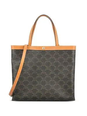 Celine Square Triomphe Canvas Small Tote - Multicolor
