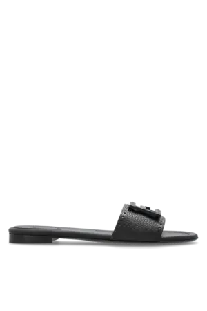Fendi Baguette Leather Slides