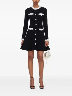 SELF-PORTRAIT Embellished Button-up Dress