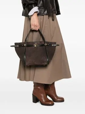 TOD'S Timeless Small Leather Tote Bag - Multicolor