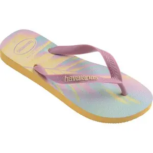 Havaianas Havaianas Printed Rubber Flip Flops Peach/pink