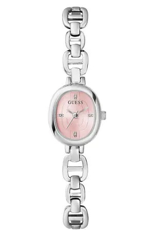 Guess Oval Bracelet Watch - Pink