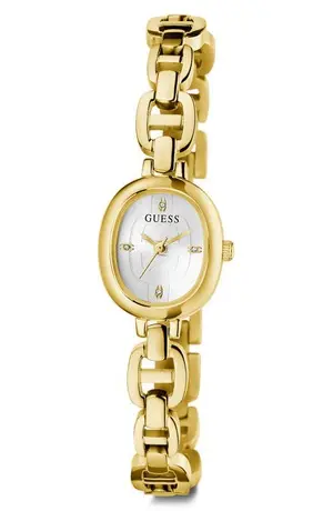 Guess Oval Bracelet Watch - White
