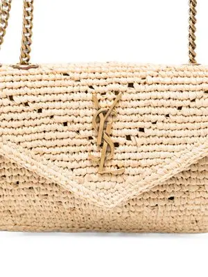 Saint Laurent Loulou Raffia Mini Bag